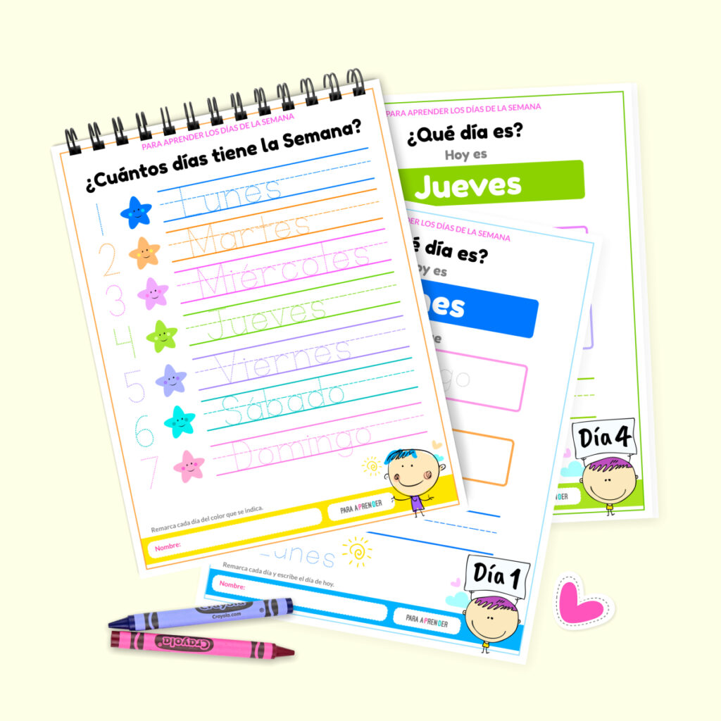 Días De La Semana Cuadernillo De Actividades Para Preescolar