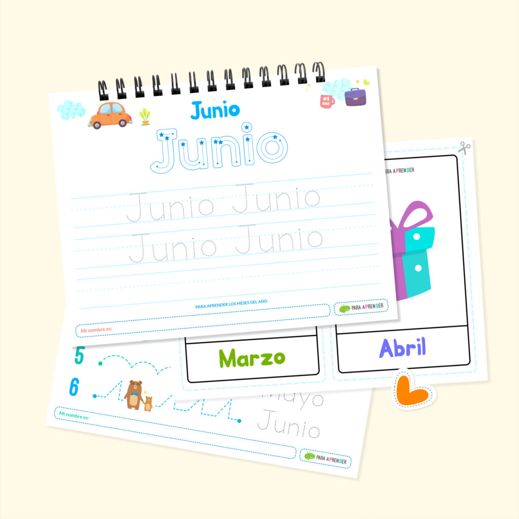 Los Meses Del Año Cuadernillo De Actividades Para Preescolar