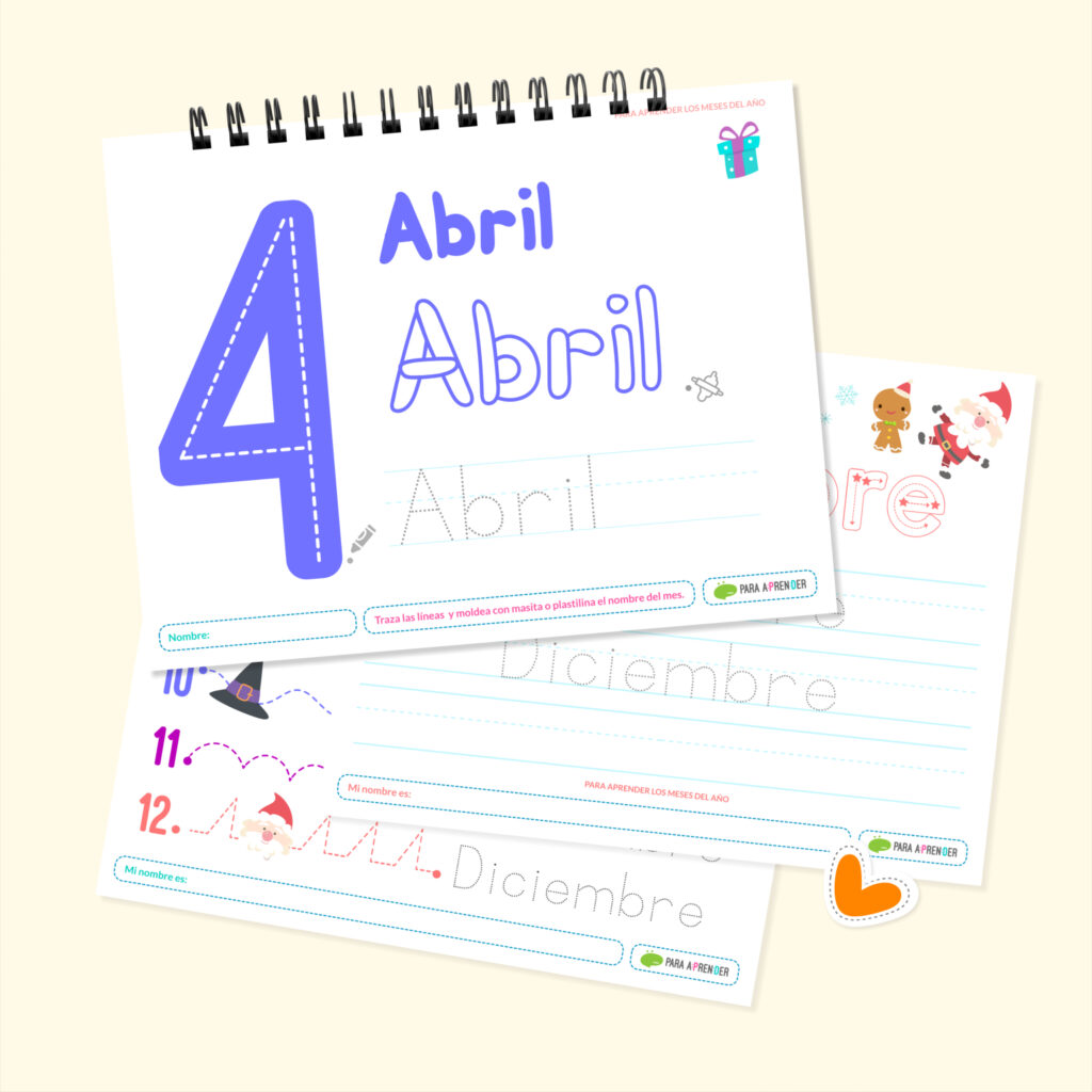 Los Meses Del Año Cuadernillo De Actividades Para Preescolar