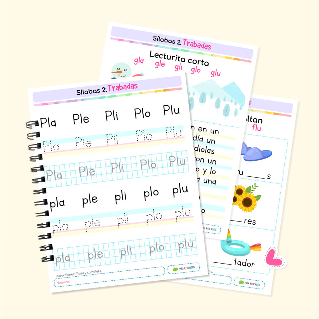 Silabario 2: Sílabas Trabadas Y Lecturitas Cortas 72 Pág.