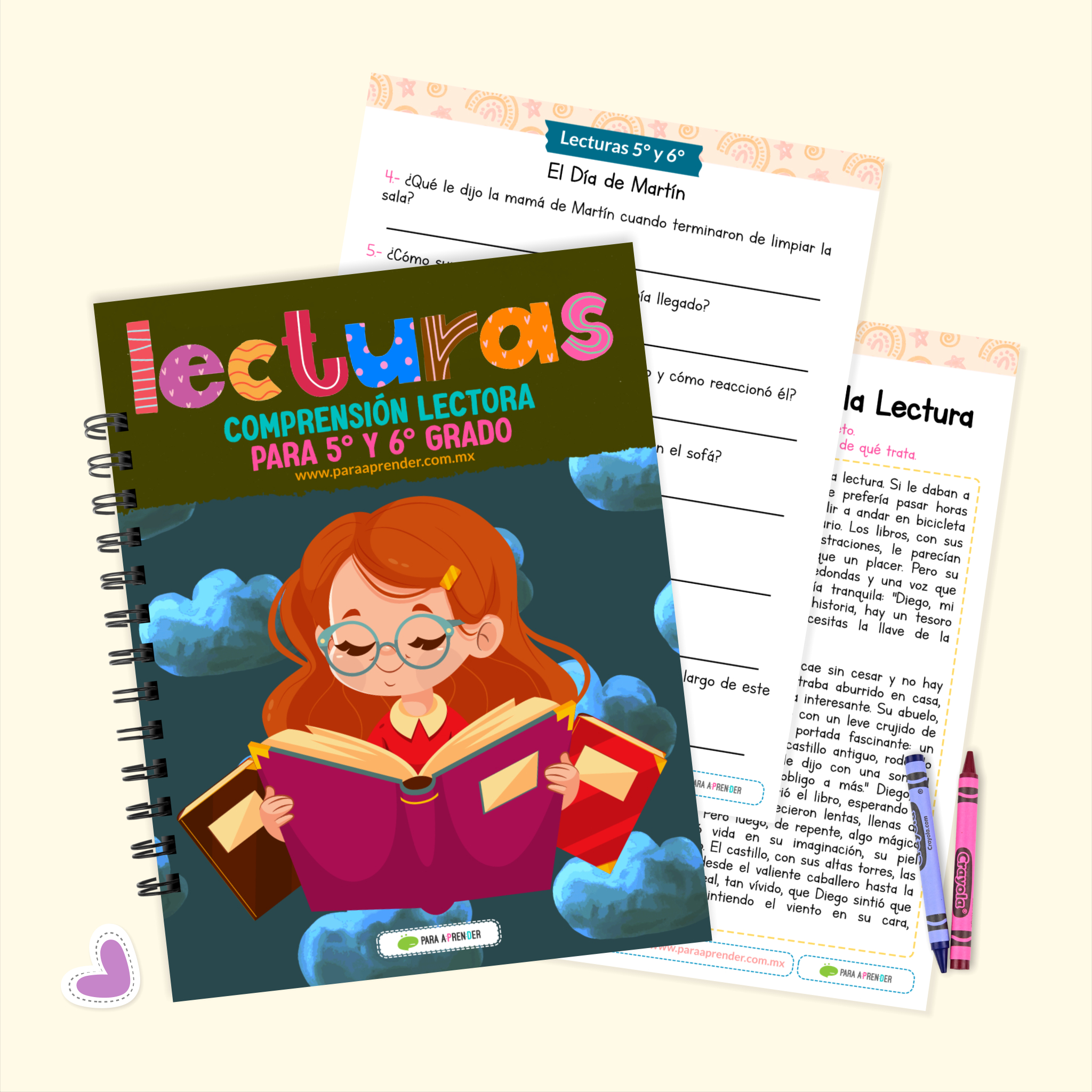 Lecturas De Comprensión 5° Y 6° De Primaria Con 72 Páginas